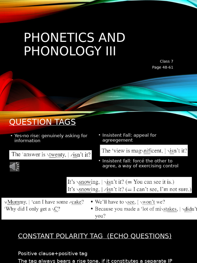 Phonetics and Phonology-Intonation | PDF