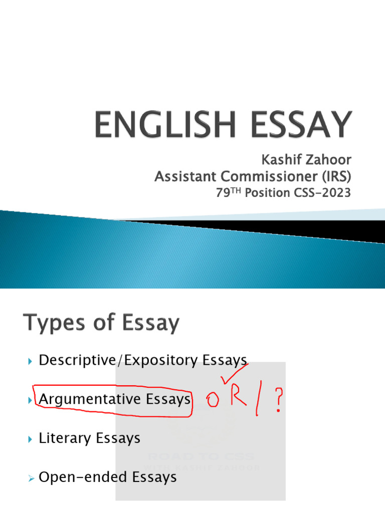 Introduction of Argumentative Essay May | PDF