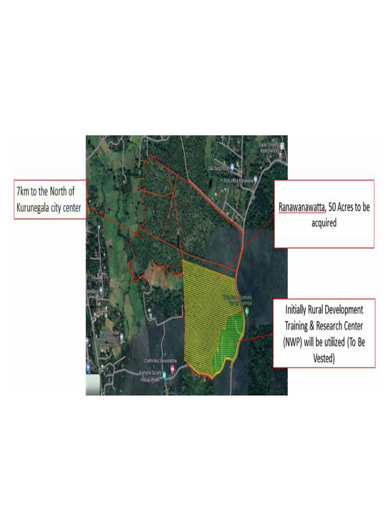 KDU Cad Site 50 Acres Kurunagala-Model | PDF