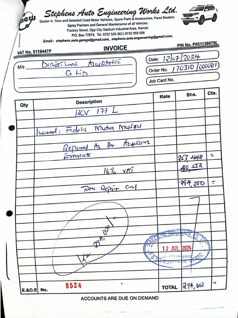 Invoice KCV 177l | PDF