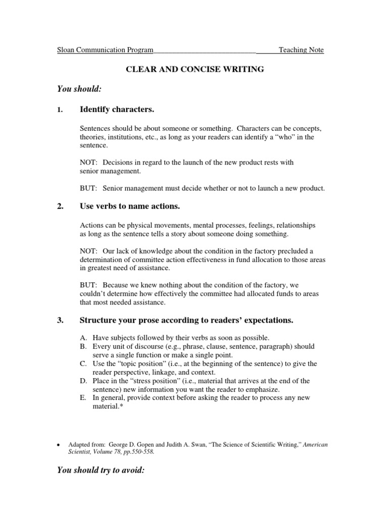 Clean DC On Writing | PDF | Sentence (Linguistics) | Subject (Grammar)
