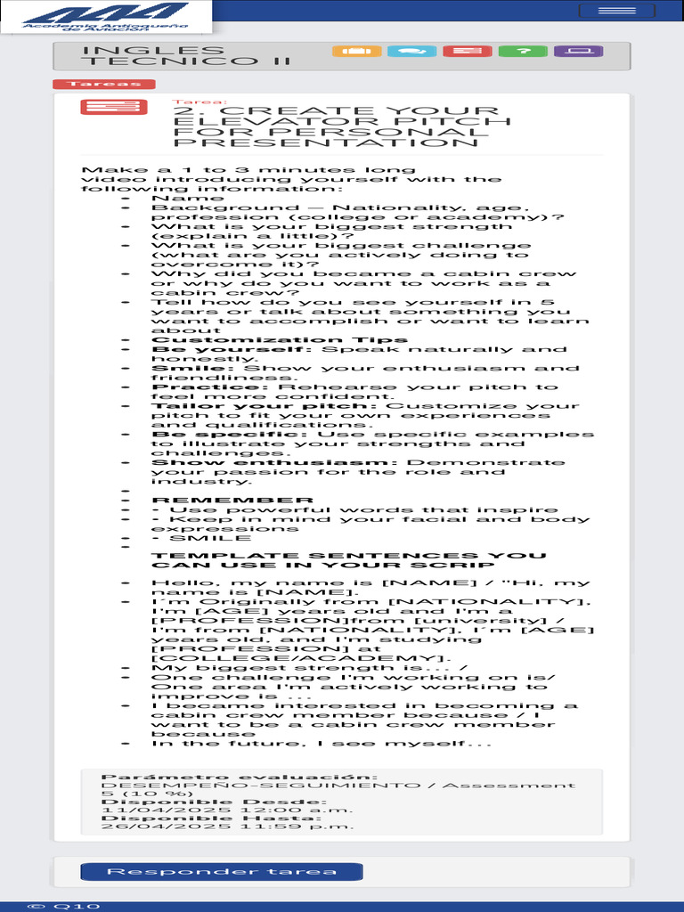 Cabin Crew Elevator Pitch Guide | PDF