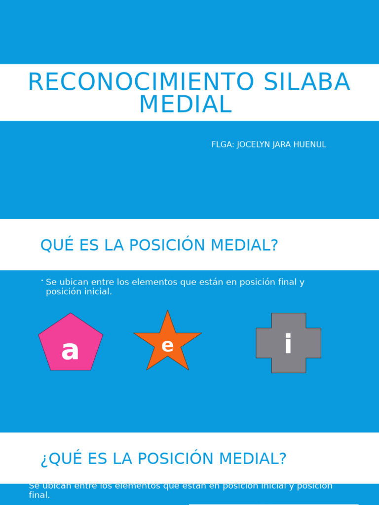 Reconocimiento Silaba Medial | PDF