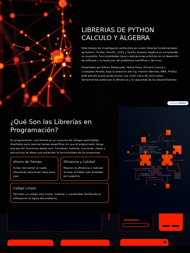 Explorando Las Librerias Esenciales de Python | PDF | Integral | Python (lenguaje de programación)