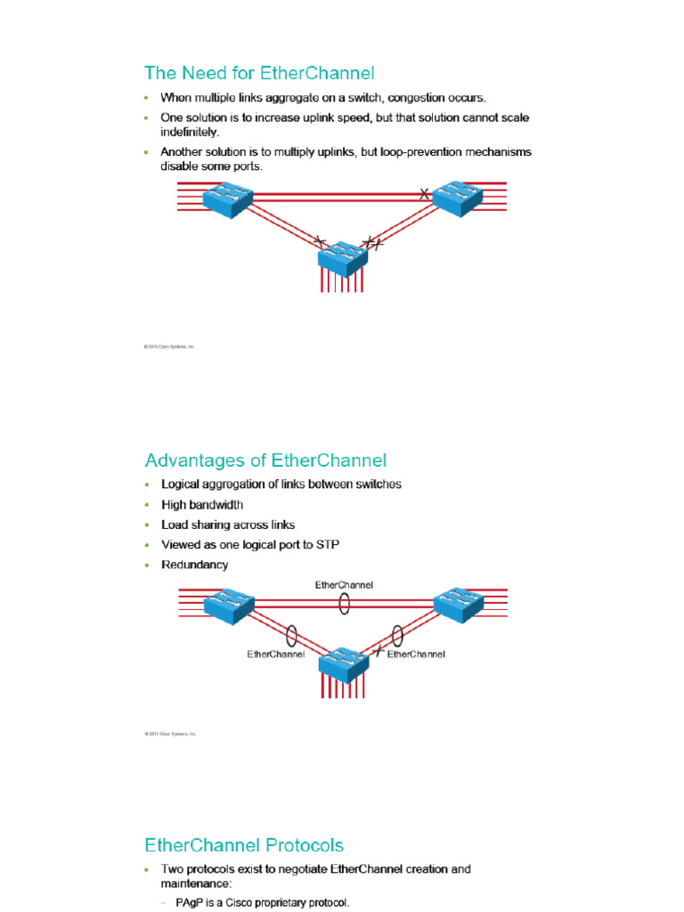 Improving Redundant Switched Topologies With Etherchannel | PDF