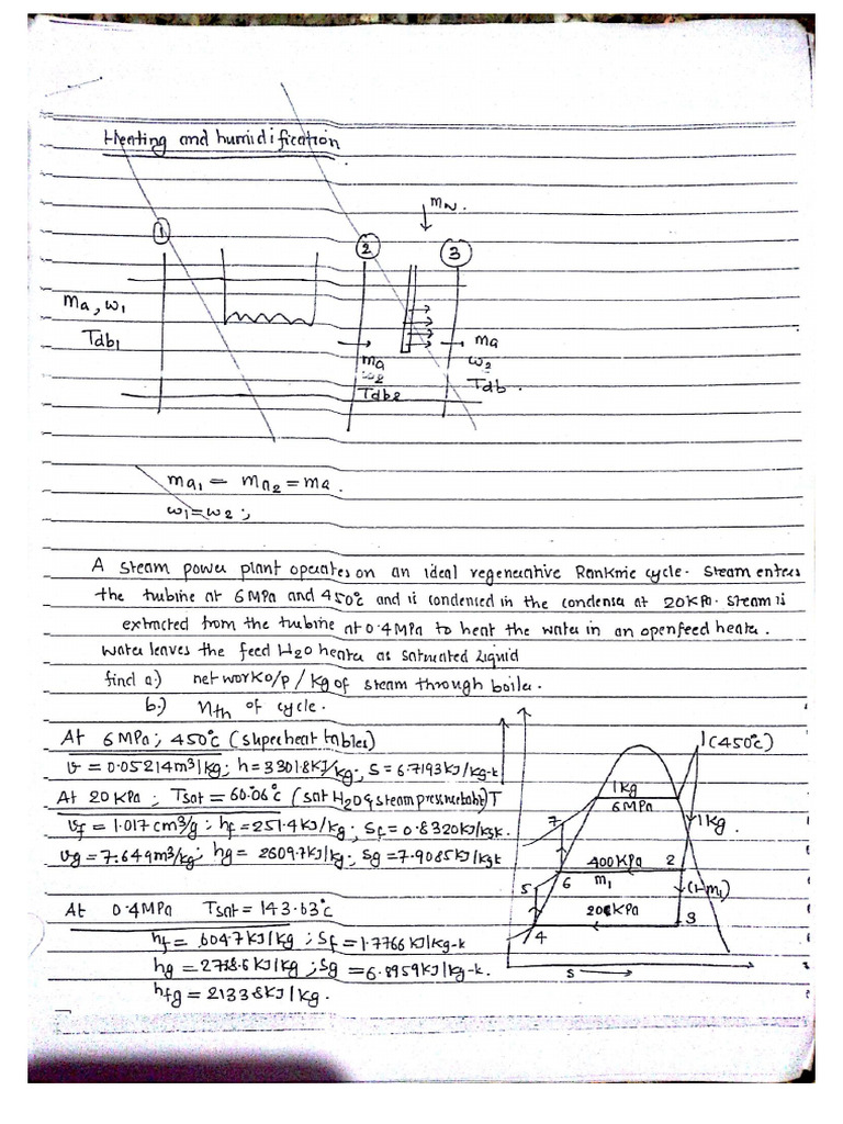 ATD-problems Using Only Steam Table | PDF