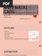 Antenatal Care Card Template | PDF | Gynaecology | Sexual Reproduction
