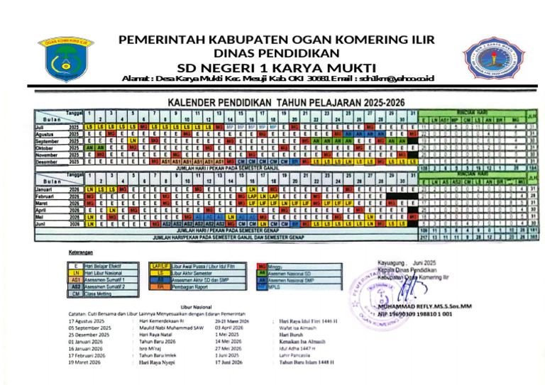 Kaldik 2025-2026 | PDF