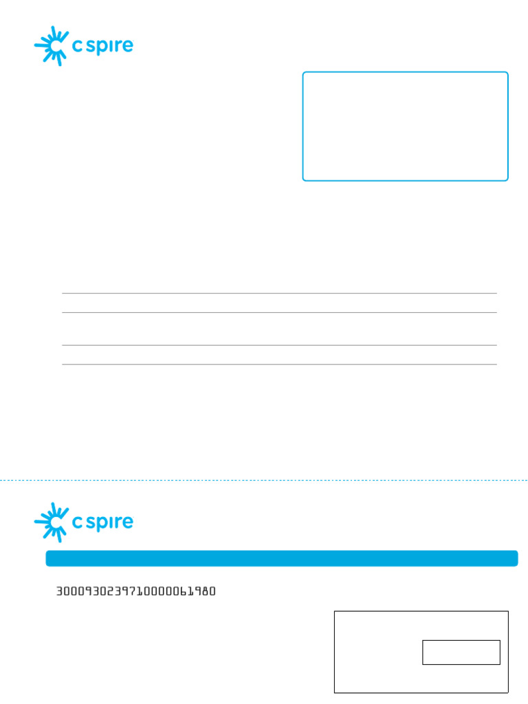 C Spire Billing Summary for Tremaine Proby | PDF | Fee | Credit Card