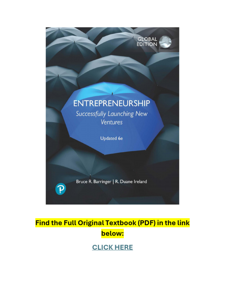 Entrepreneurship: Launching New Ventures PDF | PDF | Entrepreneurship ...
