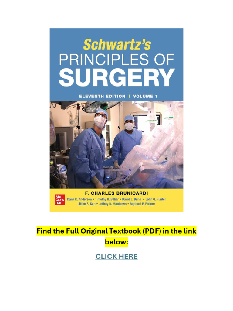Schwartz's Principles of Surgery 11th Edition PDF | PDF | Major Trauma ...