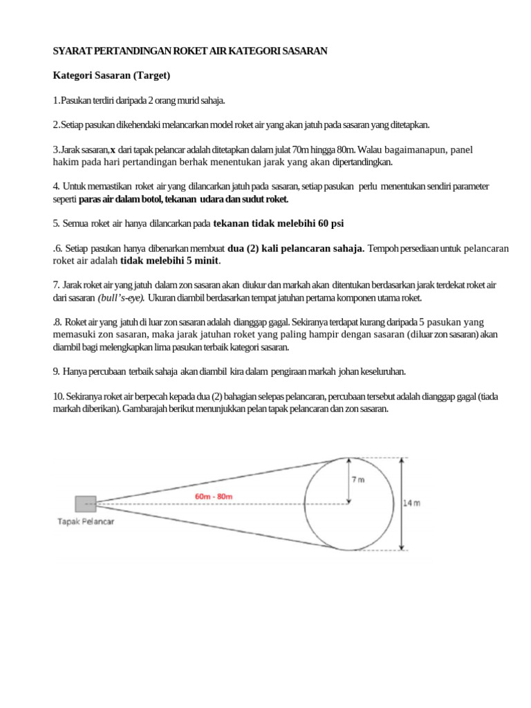 Kertas Konsep Roket Air Sasaran | PDF