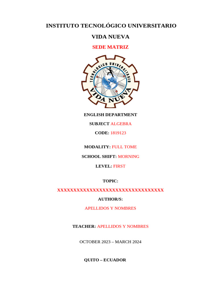Final Project Format | PDF