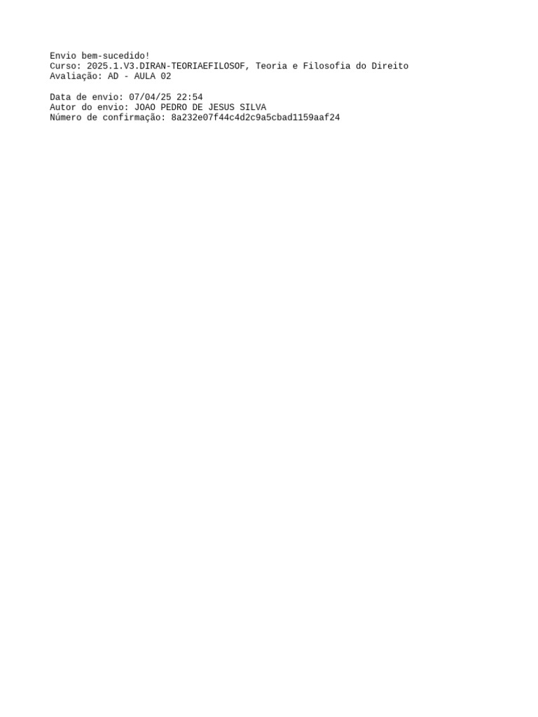 Receipt 2025.1.v3.diran Teoriaefilosof Ad Aula 02 | PDF