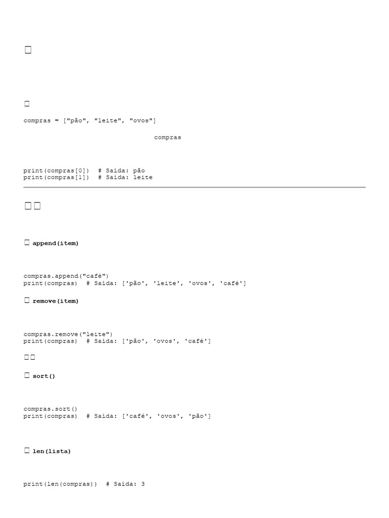 (Semana 4) Trabalhando Com Strings e Listas | PDF