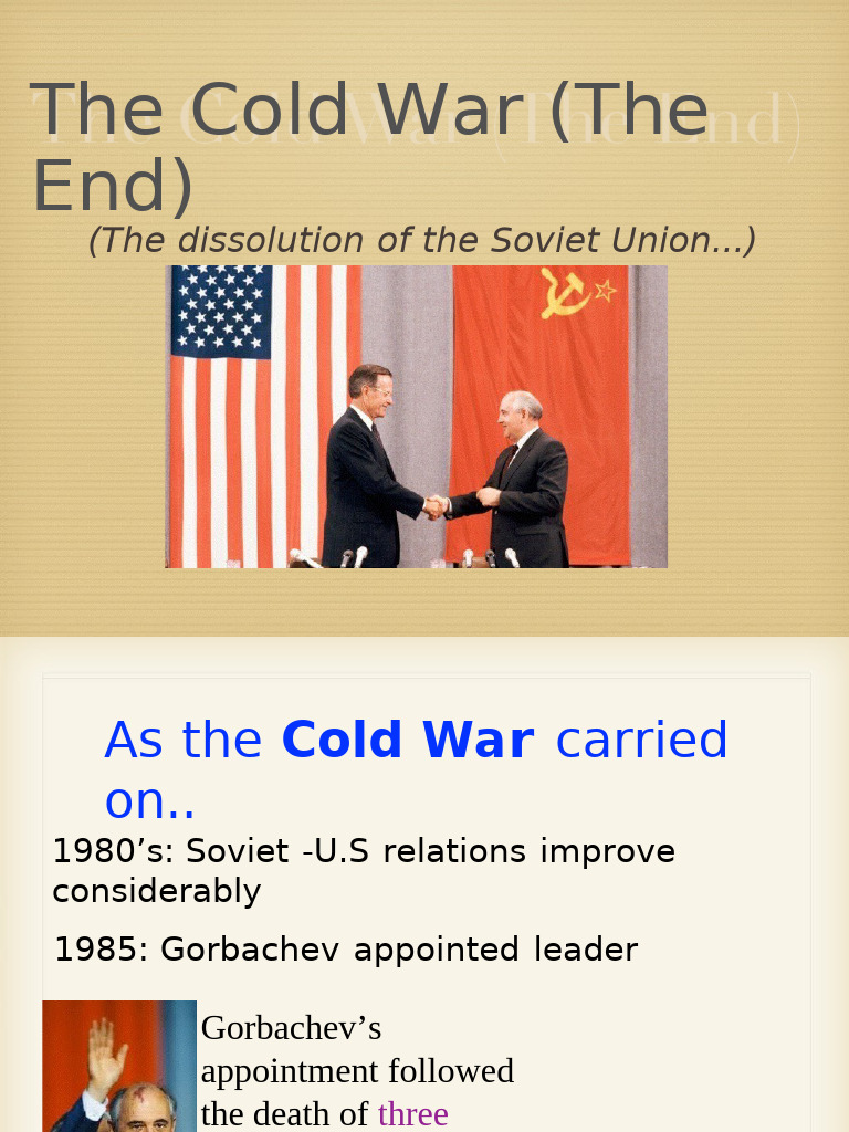 End Cold War | PDF | Soviet Union | World Politics