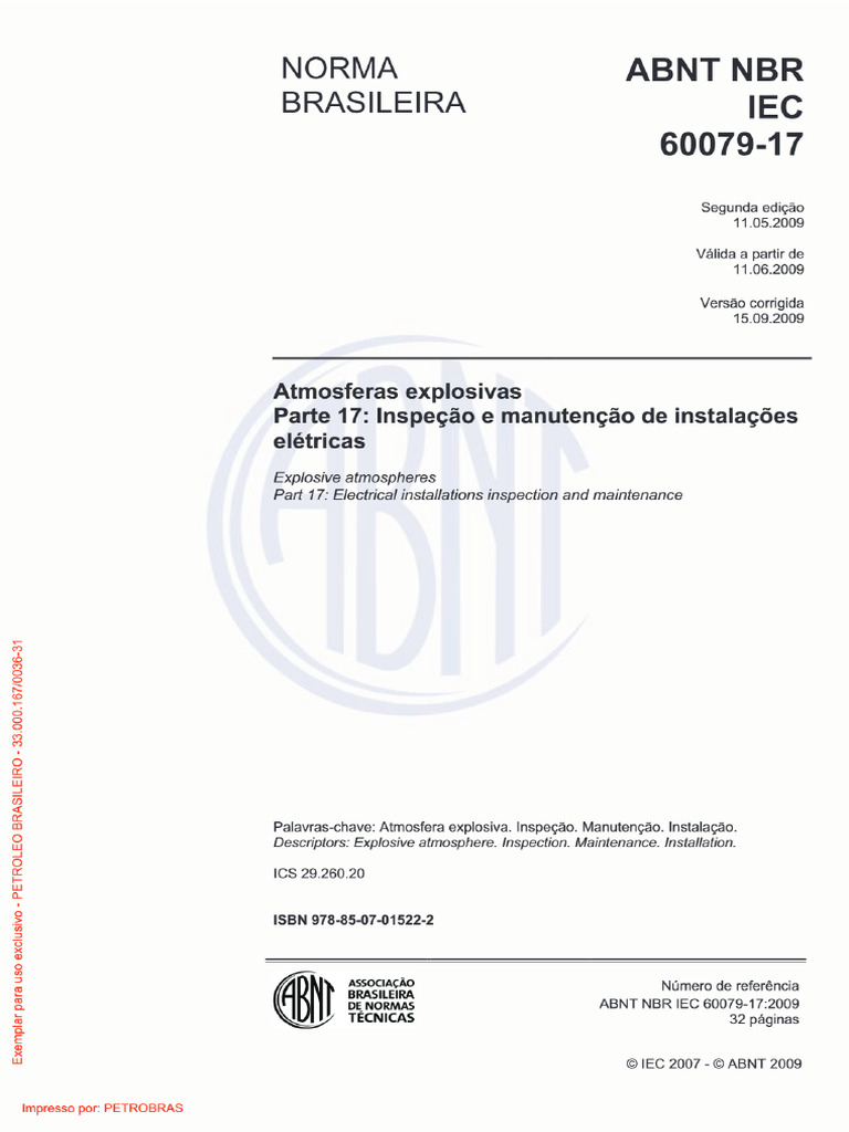 NBR Iec 60079-17 - Toaz - Info | PDF