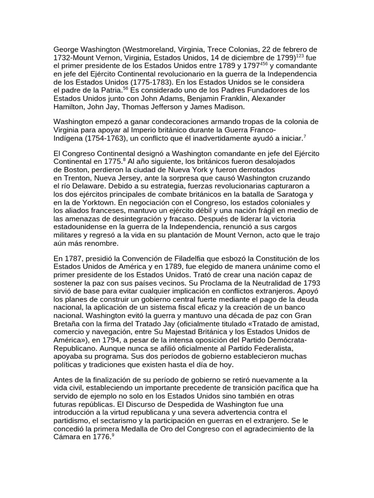 George Washington | PDF | George Washington
