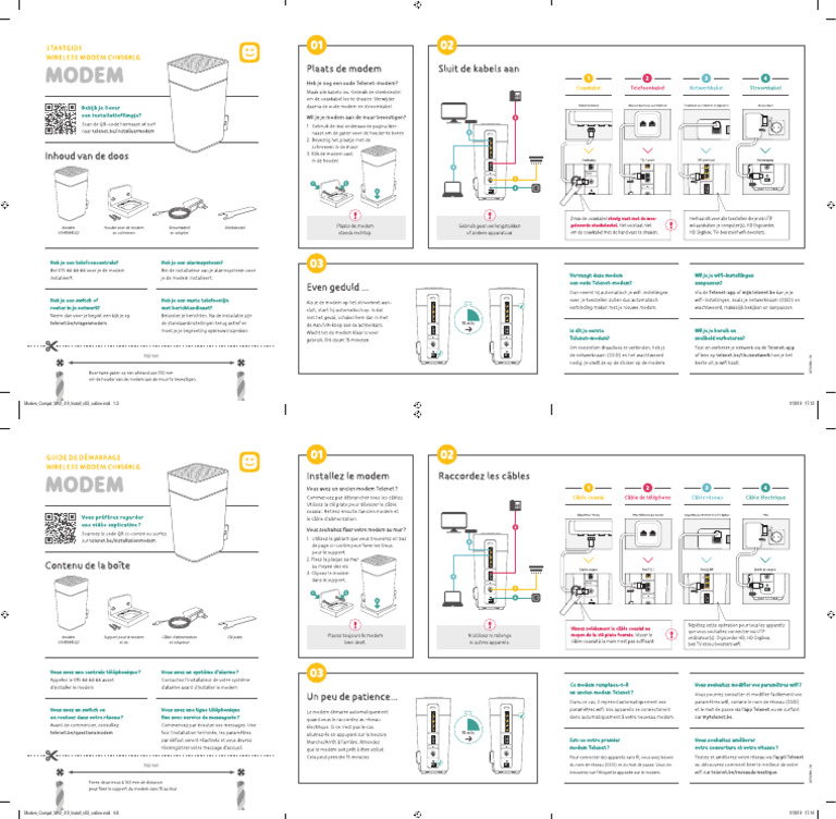 CH8568LG Modem Installation Guide | PDF