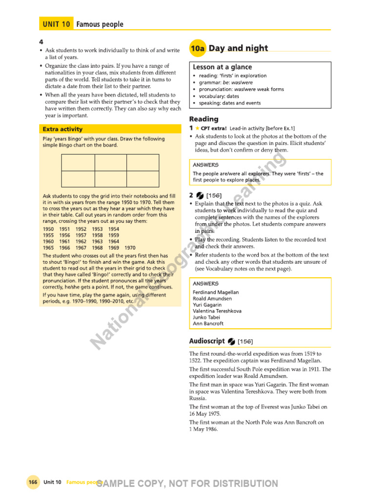 10A Famous Firsts TB | PDF