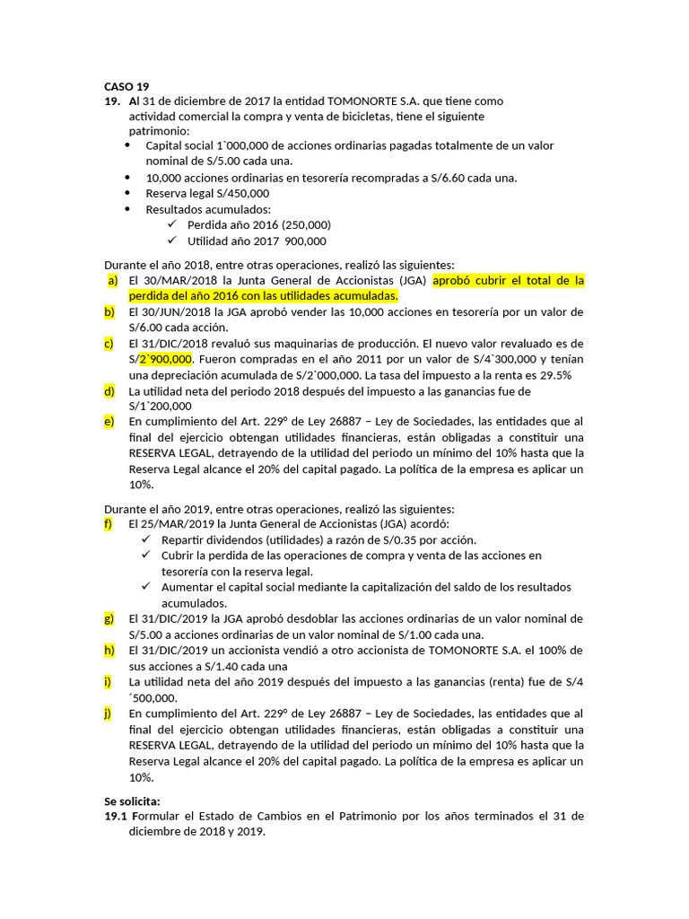 Practica ECP 2025 I | PDF | Compartir (Finanzas) | Dividendo
