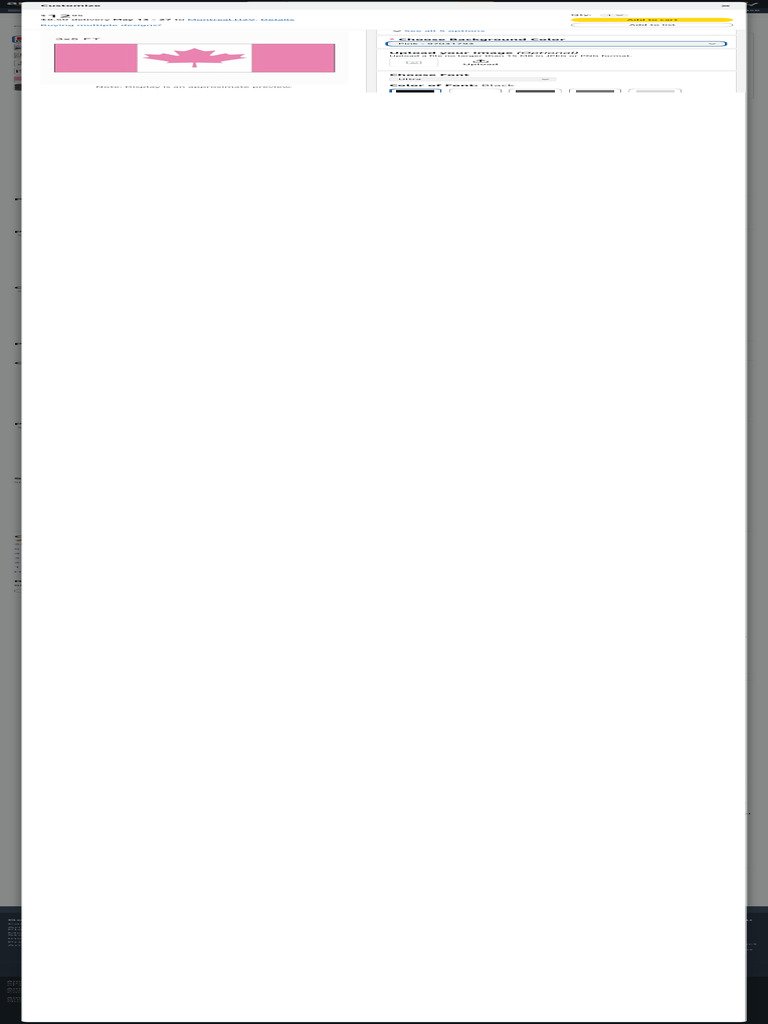 Custom Canada Flag 3x5 FT, Custom Flags Design Your Own Double Sided ...