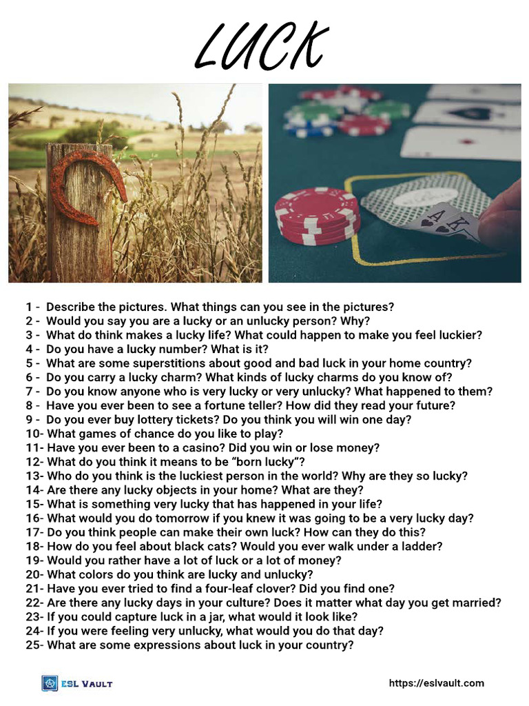 25 Luck Conversation Questions | PDF