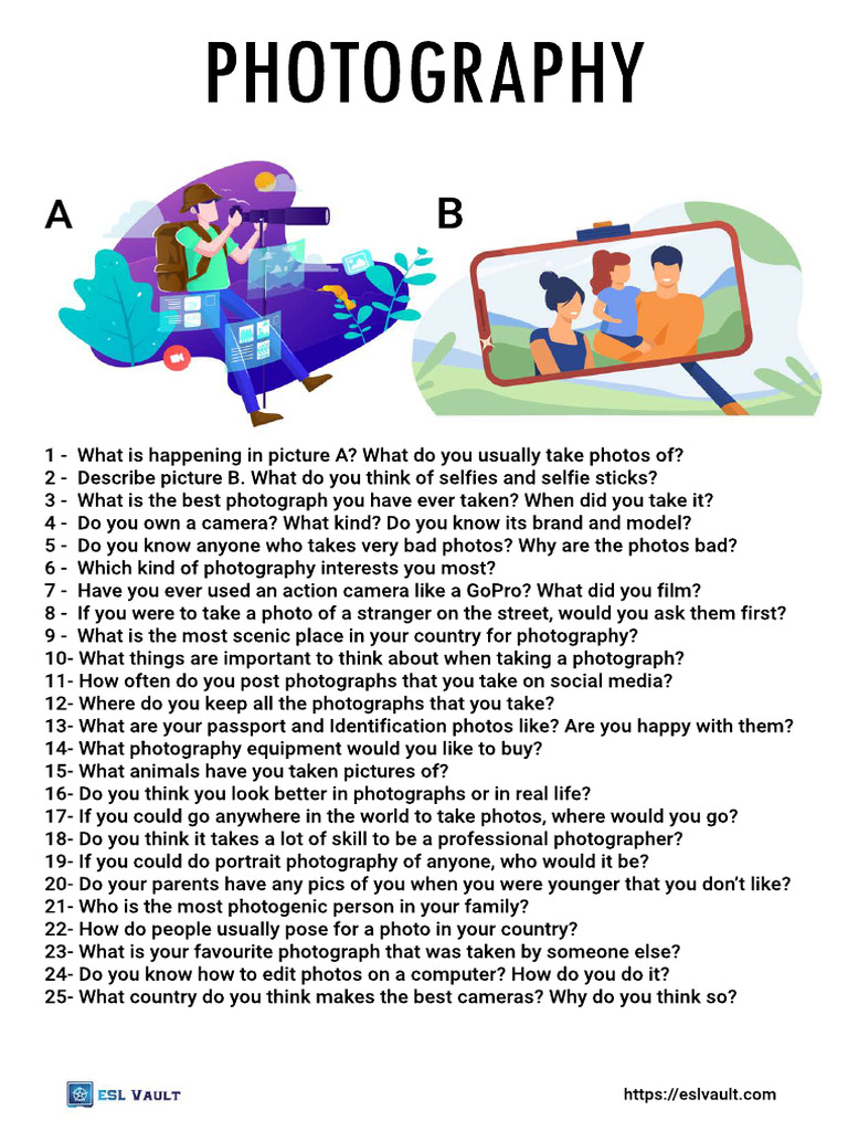 25 Photography Conversation Questions | PDF
