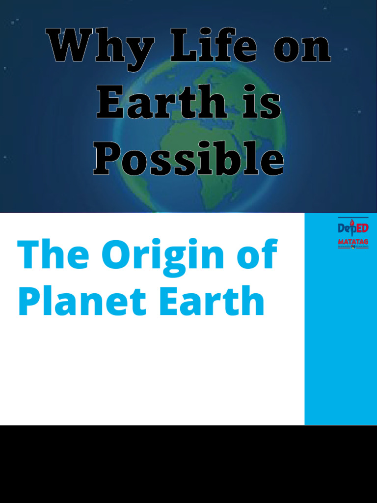 Lesson 1 - Characteristics of Planet Earth That Sustains Life - pptx1 ...