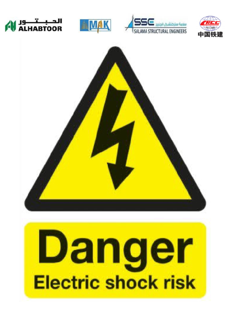 Electric Shock Signage With Logos | PDF