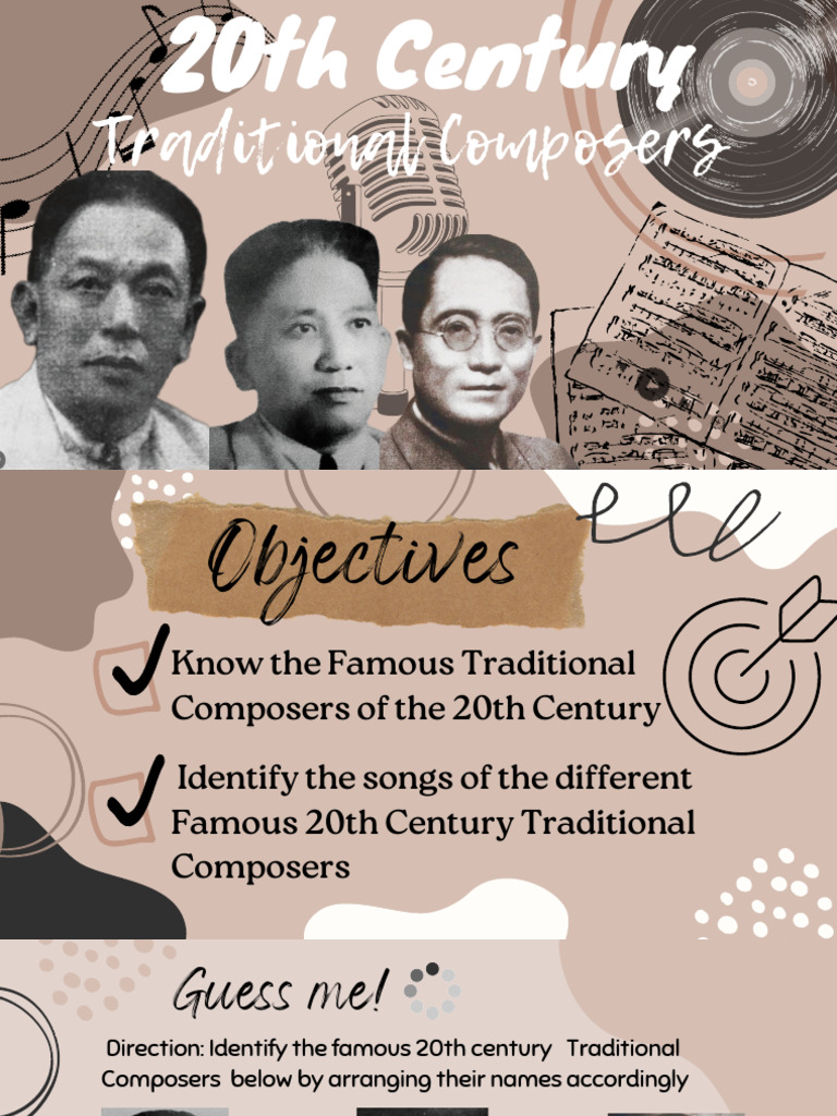 20 TH Century Traditional Composers | PDF | Classical Music | Musicology
