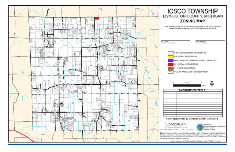 Iosco Township Zoning Map Overview | PDF