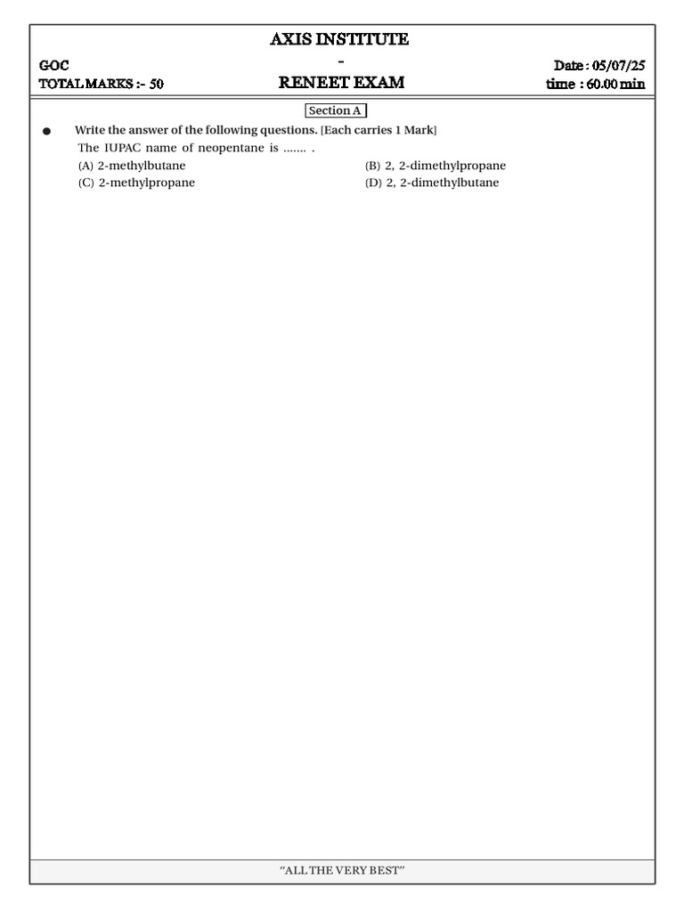 Reneetexam d05 July 2025 | PDF