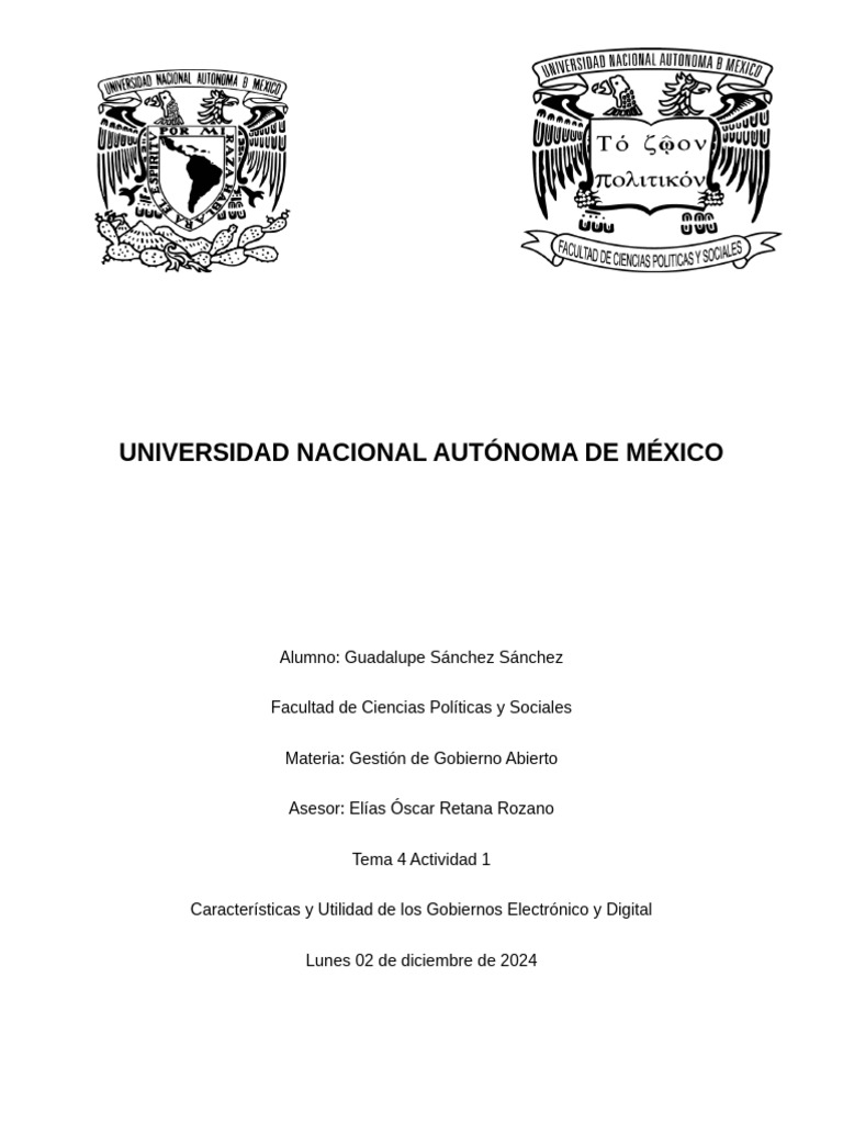 Características del Gobierno Electrónico y Digital | PDF | Gobierno E ...
