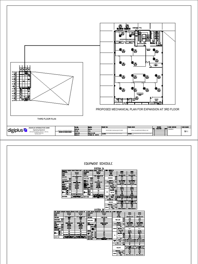 Proposed Mechanical Plan For Expansion at 3rd Floor | PDF