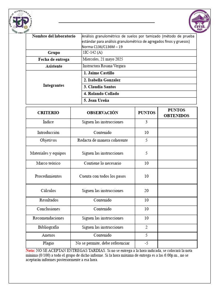 Lab-3. Castillo, Gonzalez, Santos, Collado, Ureña (1ic142) | PDF | Roca ...