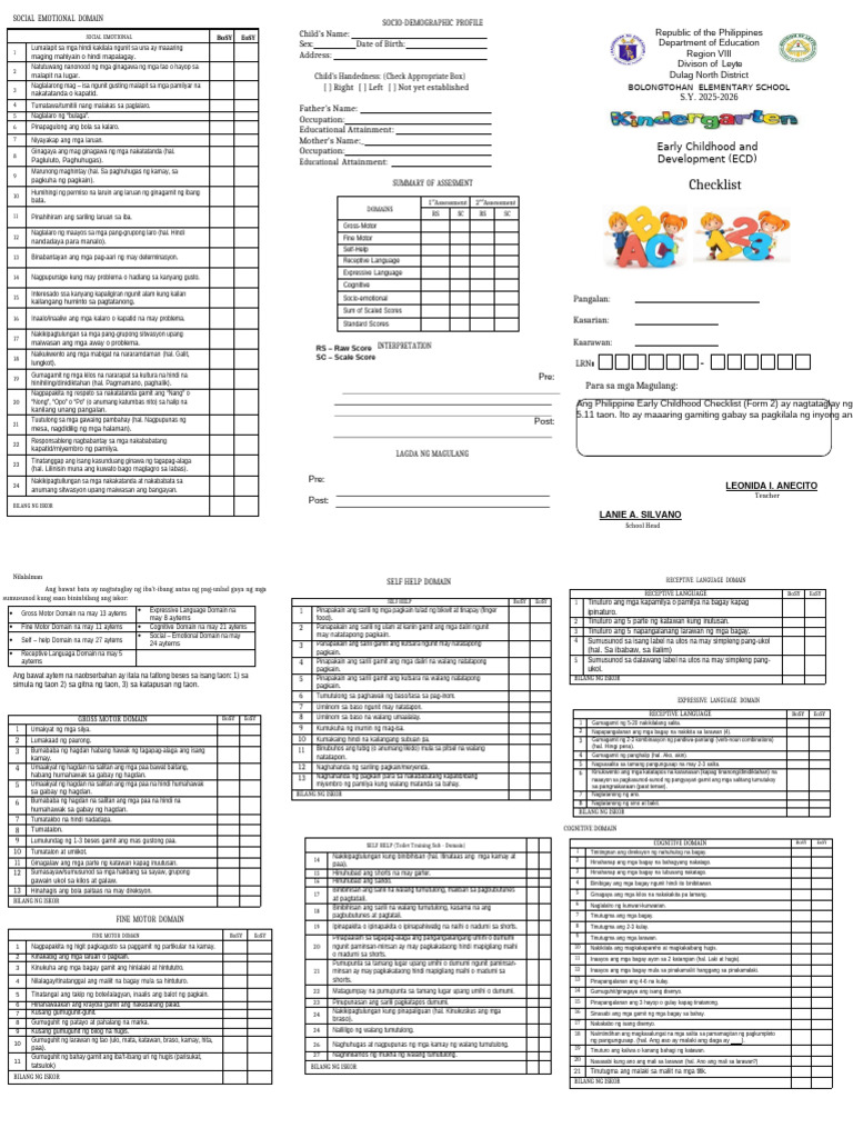 Eccd-Kindergarten 2025-2026 | PDF