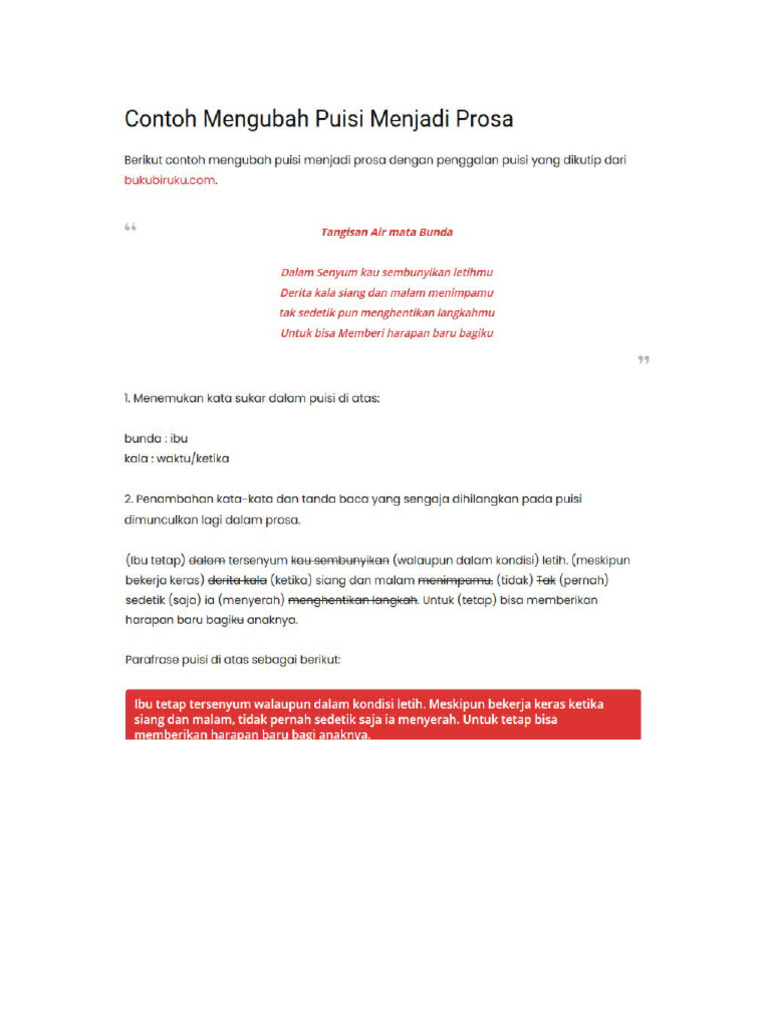 Puisi Prosa PPG | PDF