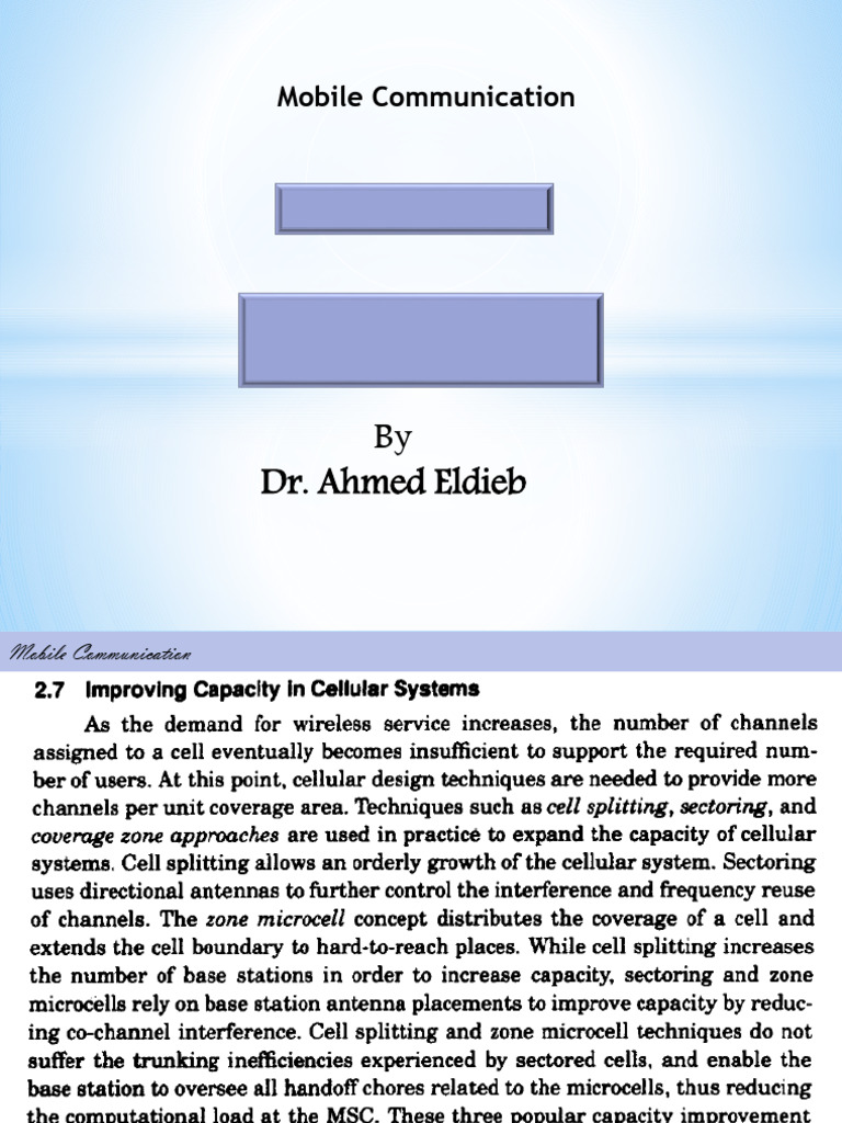 Lect-6 Mobile Communication | PDF