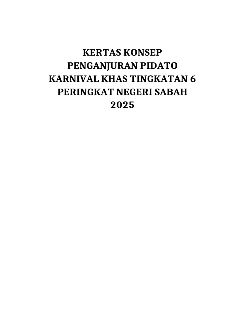 kertas konsep Pidato | PDF