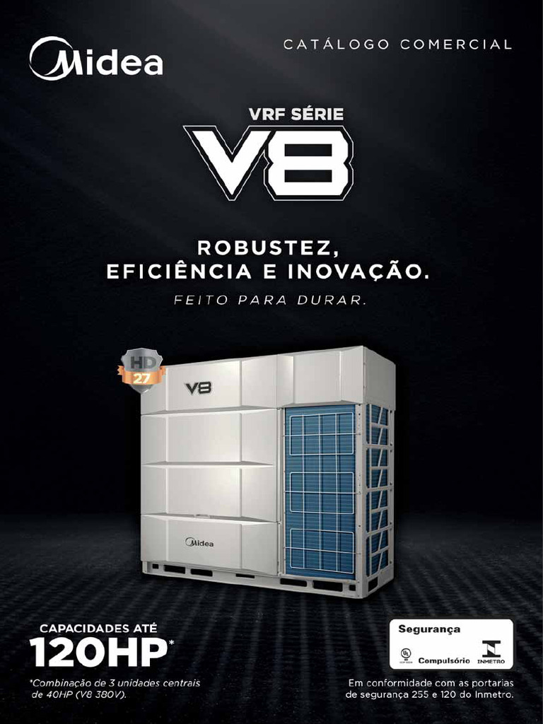CC VRF Midea V8 2024 07 Rev.03 View | PDF | Refrigeração | Topologia de ...