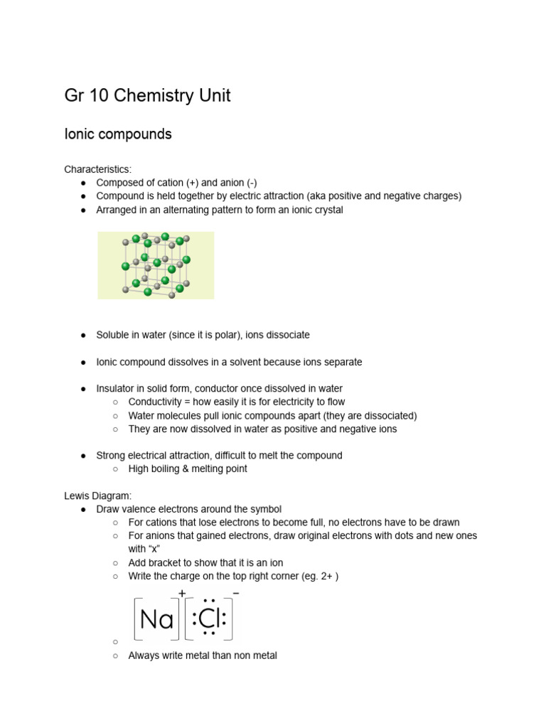 Ionic and Covalent Compounds Guide | PDF | Ion | Chemical Compounds
