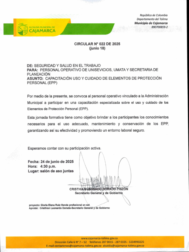 Circular No 022 de 2025 | PDF