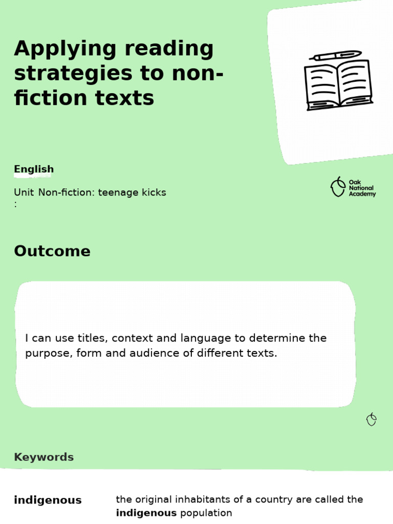 Reading Strategies For Non Fiction Texts | PDF | Mark Twain