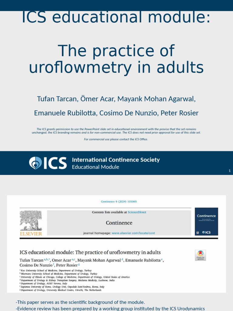 Uroflowmetry Standards in Urology | PDF | Urination | Urology