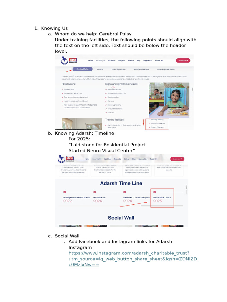 Adarsh Website Review Points 11th July | PDF