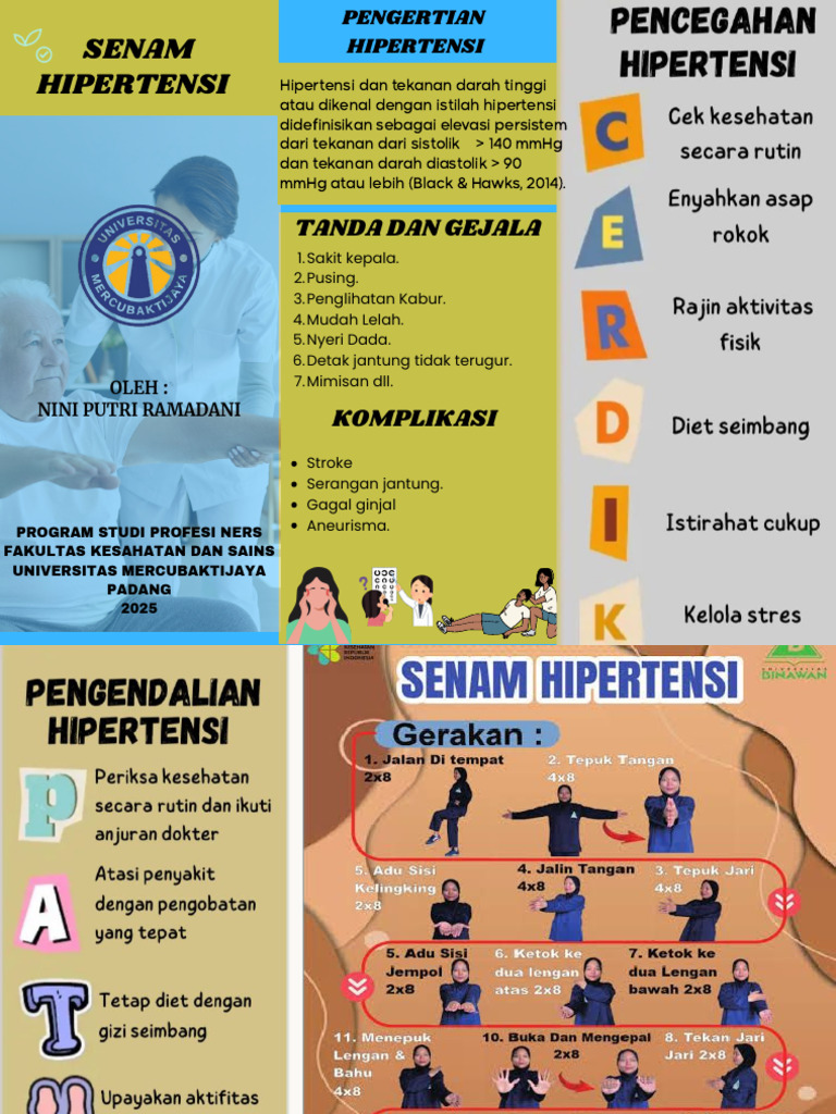 Leaflet Senam Hipertensi Nini | PDF