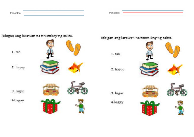 Pangngalan Activities | PDF