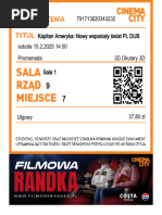 Repertuar Kina Cinema City Warszawa - Promenada | PDF