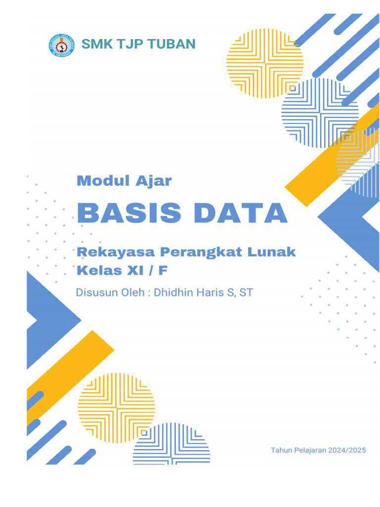 Modul Ajar Basis Data Kelas XI RPL | PDF